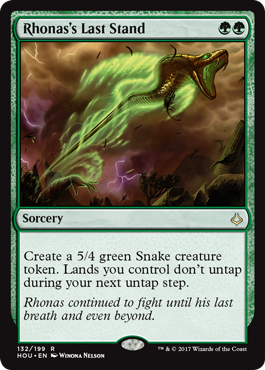 Rhonas’s Last Stand MtG Art from Hour of Devastation Set by Winona ...