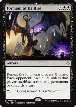 Torment of Hailfire MtG Art from Hour of Devastation Set by Grzegorz ...