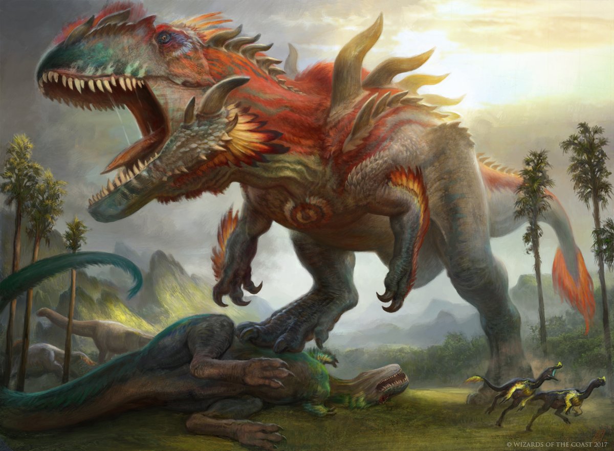 Gishath, Sun’s Avatar MtG Art from Ixalan Set by Zack Stella - Art of ...