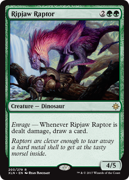 Ripjaw Raptor MtG Art from Ixalan Set by Ryan Pancoast - Art of Magic ...
