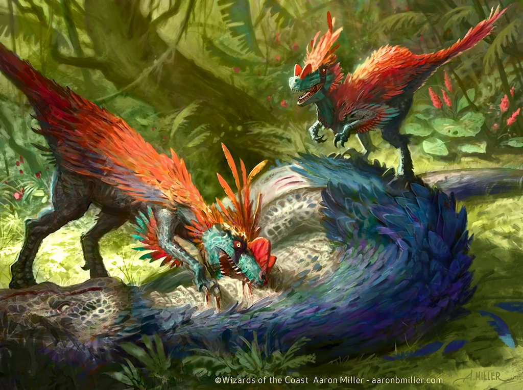 Sun-Crowned Hunters MtG Art from Ixalan Set by Aaron Miller - Art of ...