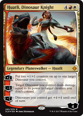 Huatli, Dinosaur Knight MtG Art from Ixalan Set by Anna Steinbauer ...