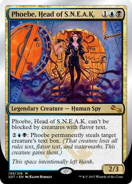 Phoebe, Head of S.N.E.A.K. MtG Art from Unstable Set by Ralph Horsley ...