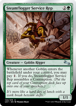 Steamflogger Service Rep MtG Art from Unstable Set by Warren Mahy - Art ...