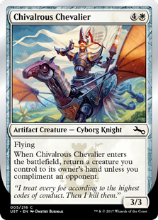 Chivalrous Chevalier MtG Art from Unstable Set by Dmitry Burmak - Art ...