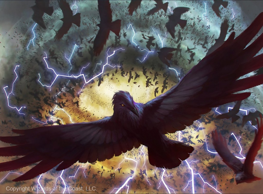 Crow Storm MtG Art from Unstable Set by YW Tang - Art of Magic: the ...