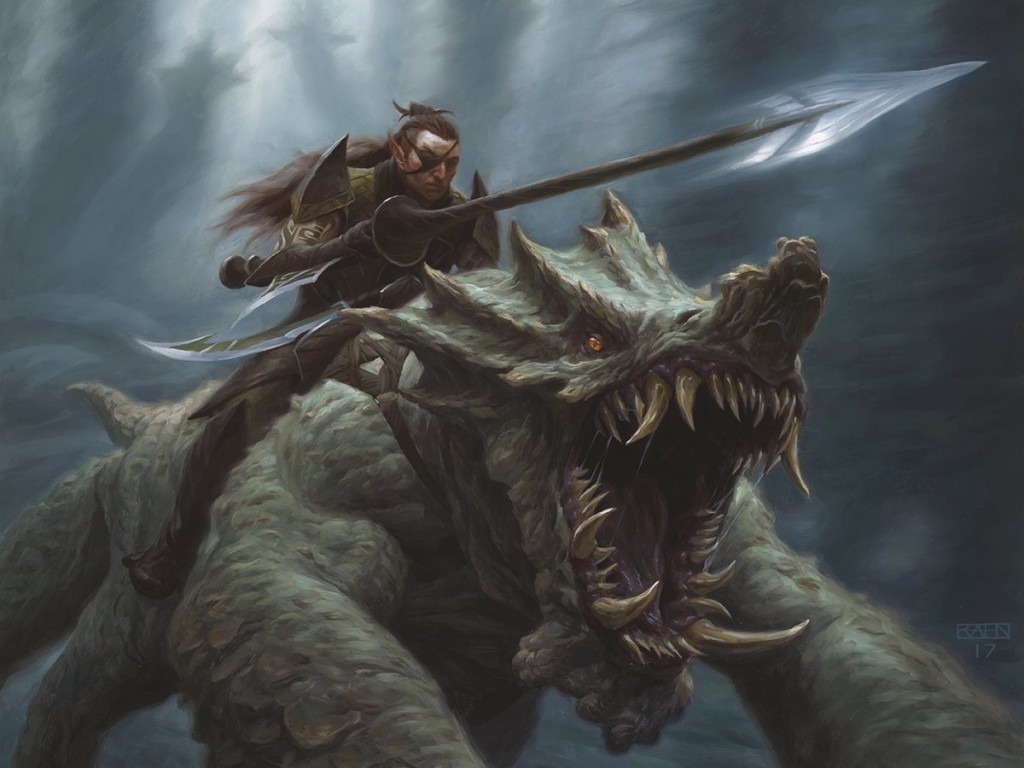 Steel Leaf Champion MtG Art from Dominaria Set by Chris Rahn - Art of ...
