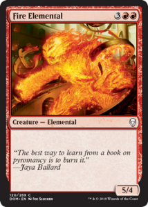 Fire Elemental MtG Art from Core Set 2020, Dominaria Set by Joe Slucher ...