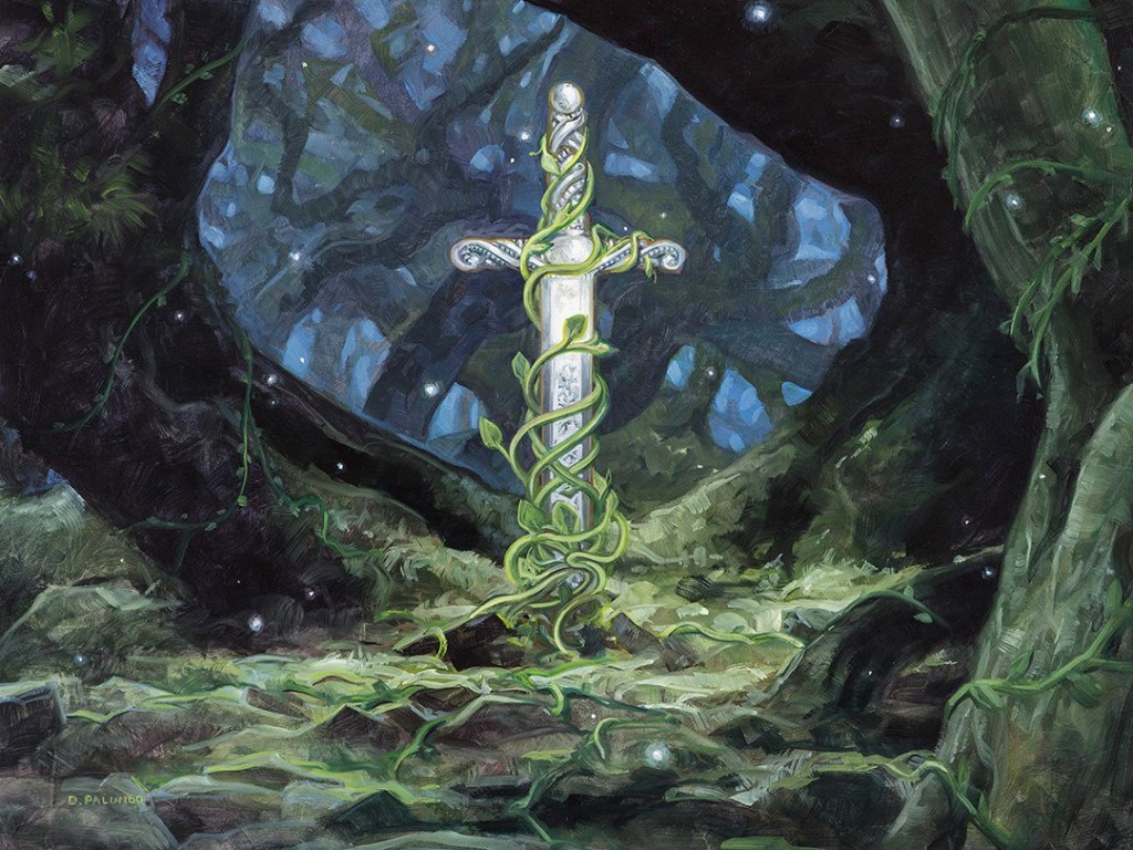 Gaea's Blessing MtG Art from Dominaria Set by David Palumbo - Art of ...