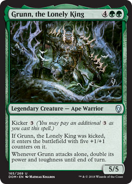 Grunn, the Lonely King MtG Art from Dominaria Set by Mathias Kollros ...