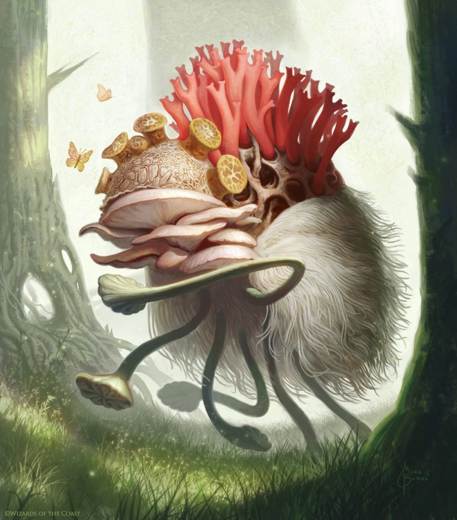 MtG Art: Saproling Token from Dominaria Set by Mike Burns - Art of ...