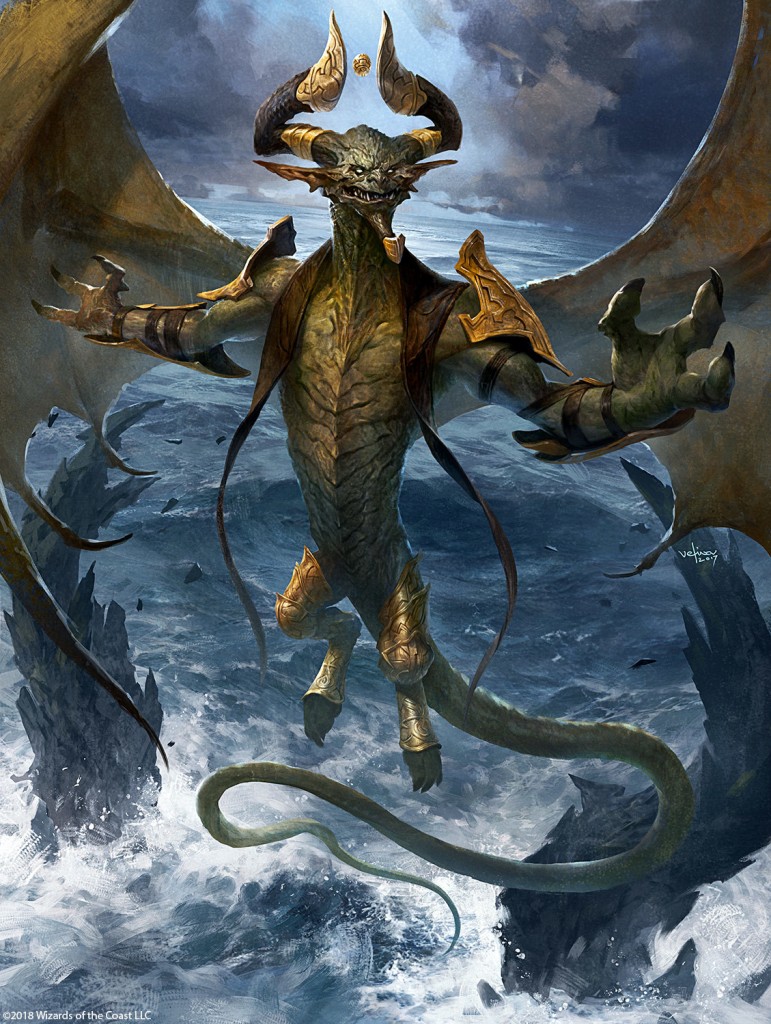 Nicol Bolas, the Arisen MtG Art from Core Set 2019 Set by Svetlin ...