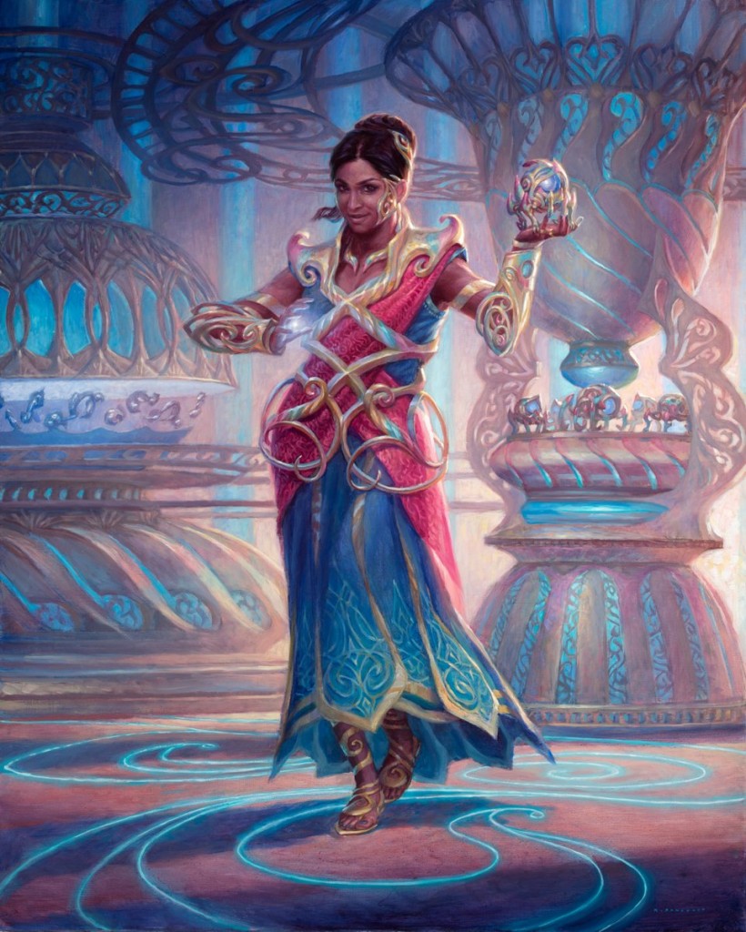 Saheeli, the Gifted MtG Art from Commander 2018 Set by Ryan Pancoast ...