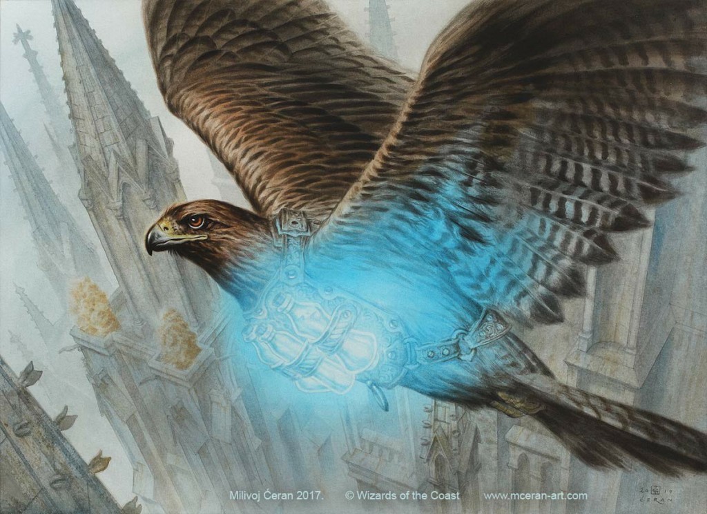 Healer's Hawk MtG Art from Guilds of Ravnica Set by Milivoj Ceran - Art ...