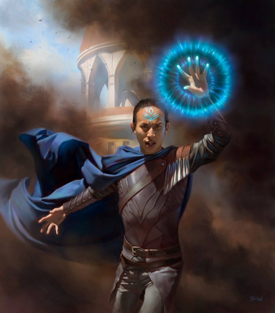 Wizard Token MtG Art from War of the Spark Set by Sara Winters - Art of ...