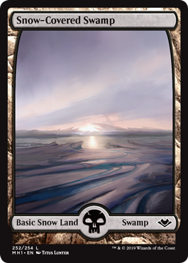 Snow-Covered Swamp MtG Art from Modern Horizons Set by Titus Lunter ...