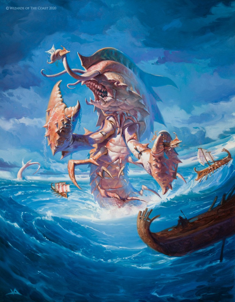 Kraken Token MtG Art from Theros Beyond Death Set by Victor Adame Minguez - Art of Magic: the ...
