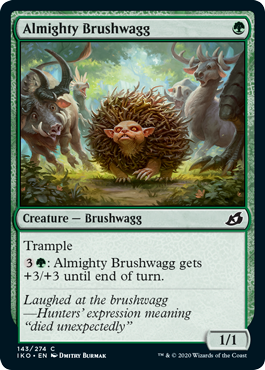 Almighty Brushwagg MtG Art from Ikoria Set by Dmitry Burmak - Art of ...