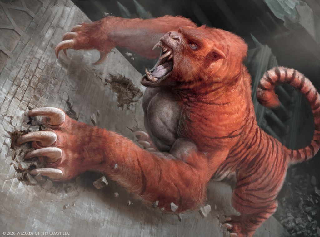 Ferocious Tigorilla MtG Art from Ikoria Set by Antonio José Manzanedo ...