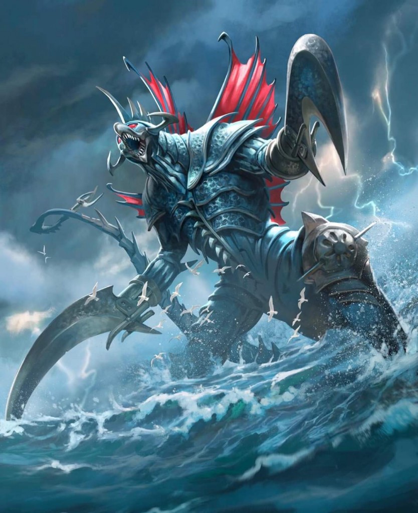 Gigan, Cyberclaw Terror MtG Art from Ikoria Set by Jesper Ejsing - Art ...