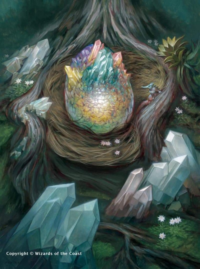 Mysterious Egg MtG Art from Ikoria Set by Volkan Baga - Art of Magic ...