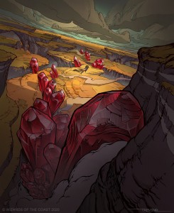 Savai Triome (Variant) MtG Art from Ikoria Set by Robbie Trevino - Art ...