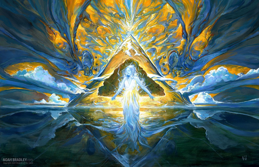 Song of Creation MtG Art from Ikoria Set by Noah Bradley - Art of Magic ...