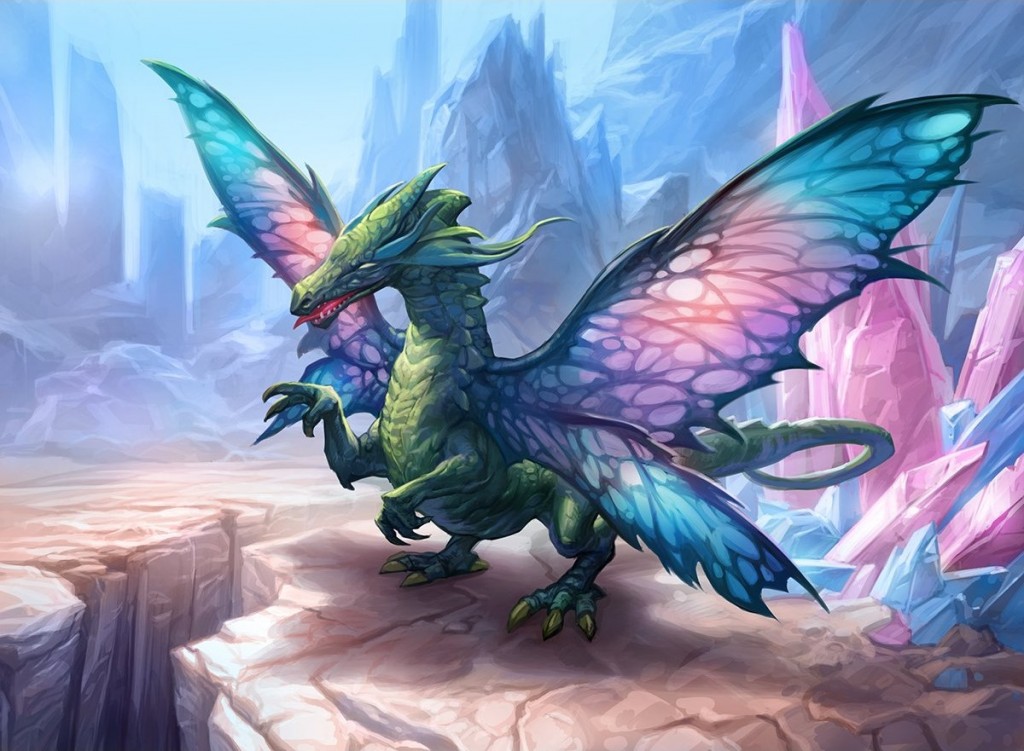 Sprite Dragon MtG Art from Ikoria Set by Gabor Szikszai - Art of Magic ...