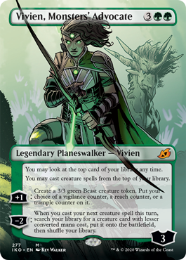 Vivien, Monsters' Advocate (Variant) MtG Art from Ikoria Set by Kev Walker - Art of Magic: the ...