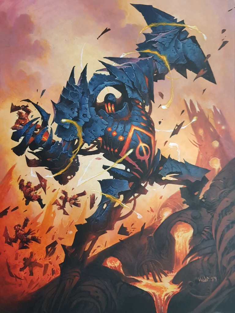 Blightsteel Colossus (Variant) MtG Art from Double Masters Set by Wayne ...