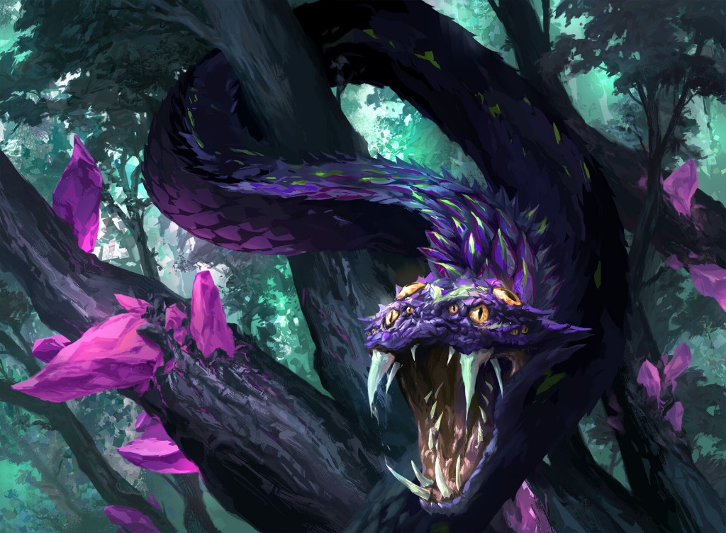 Zagoth Mamba MtG Art from Ikoria Set by Yeong-Hao Han - Art of Magic ...