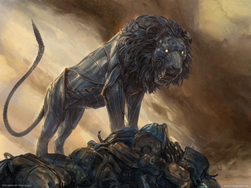 Sparkhunter Masticore MtG Art from Core Set 2021 Set by Randy Vargas ...