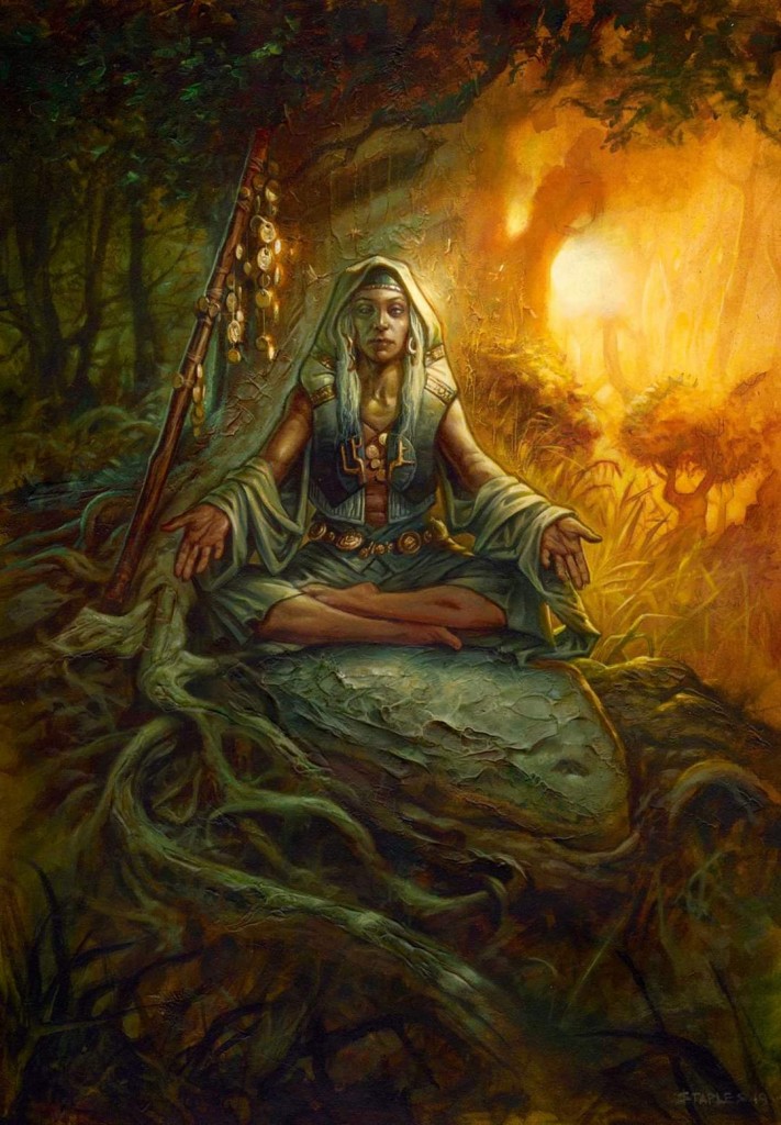 MtG Art: Noble Hierarch from Double Masters Set by Greg Staples - Art ...