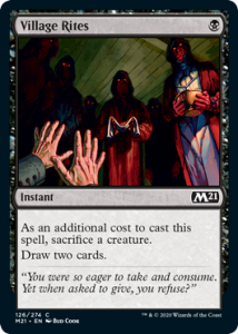 Village Rites MtG Art from Core Set 2021 Set by Bud Cook - Art of Magic ...
