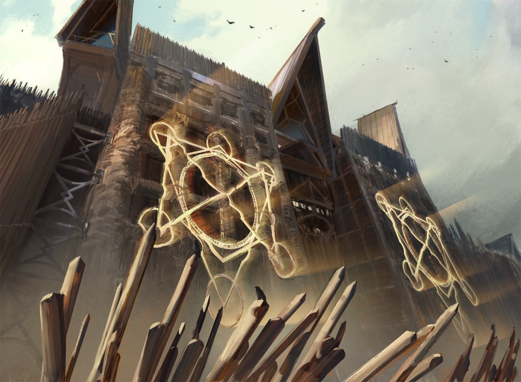 Warded Battlements MtG Art from Core Set 2021 Set by Titus Lunter - Art ...