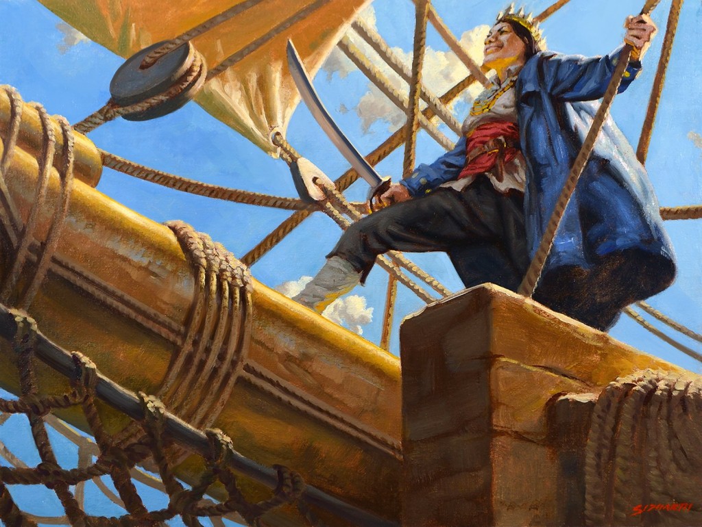 Azure Fleet Admiral MtG Art from Commander Legends Set by Sidharth ...