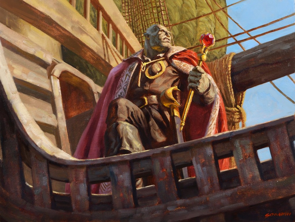Crimson Fleet Commodore MtG Art from Commander Legends Set by Sidharth ...