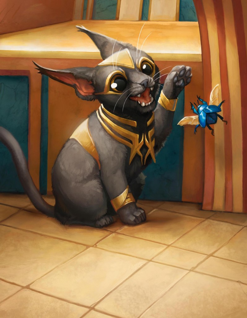 Cat Token MtG Art from Secret Lair Set by Andrea Radeck - Art of Magic ...