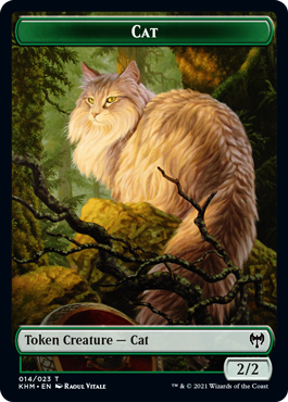 Cat Token MtG Art from Kaldheim Set by Raoul Vitale - Art of Magic: the ...