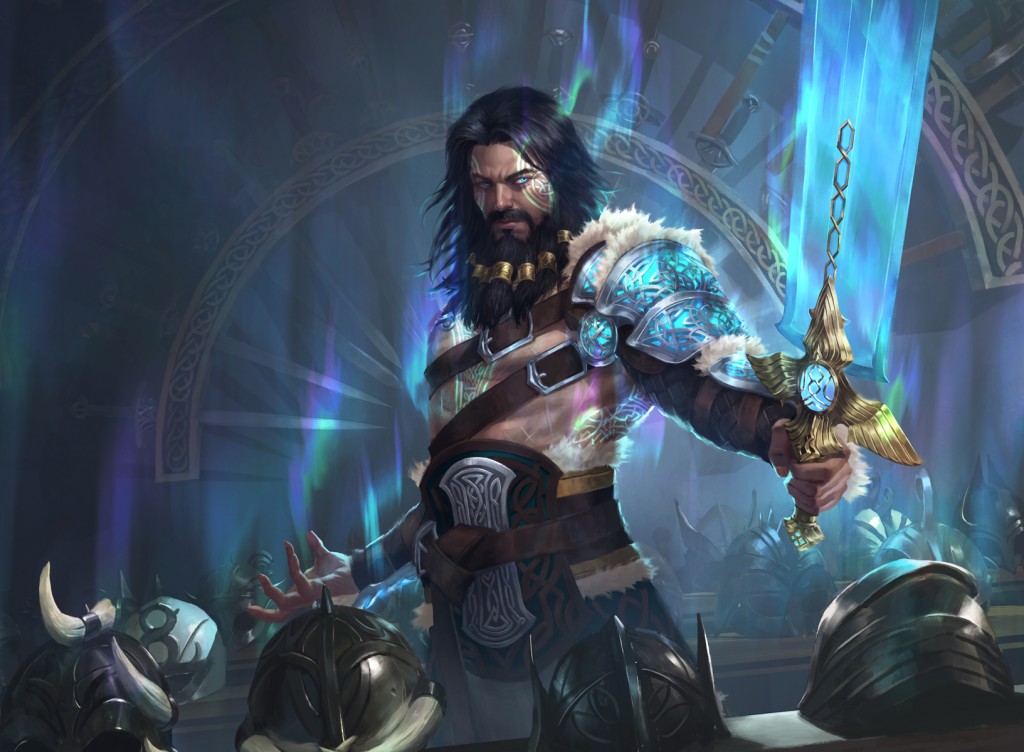 Halvar, God of Battle MtG Art from Kaldheim Set by Lie Setiawan - Art ...