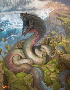 Koma's Coil Token MtG Art from Kaldheim Set by Simon Dominic - Art of ...