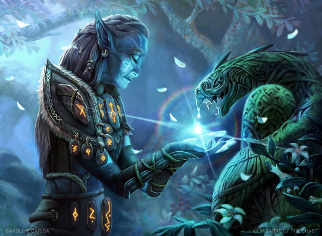 Koma's Faithful MtG Art from Kaldheim Set by Caroline Gariba - Art of ...