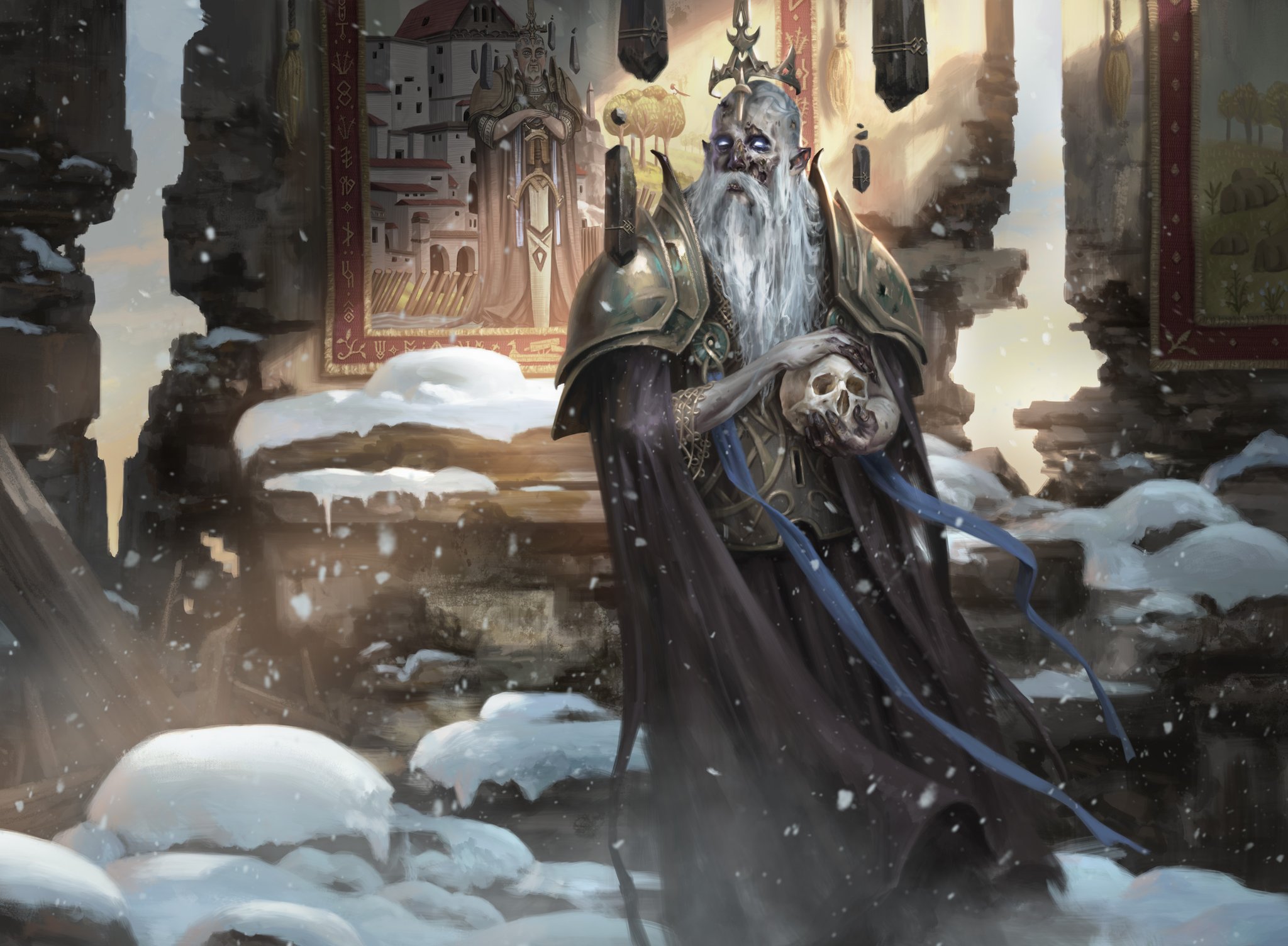 Narfi, Betrayer King MtG Art from Kaldheim Set by Daarken - Art of ...