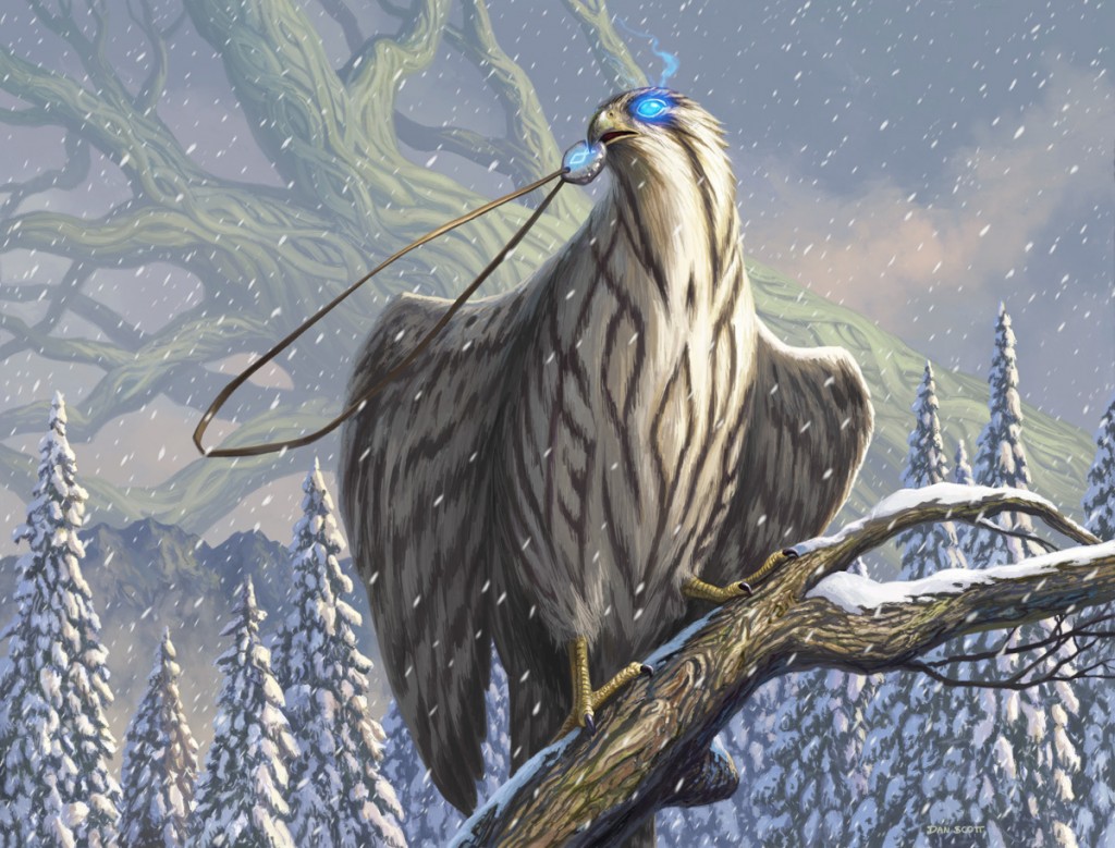 Pilfering Hawk MtG Art from Kaldheim Set by Dan Scott - Art of Magic ...