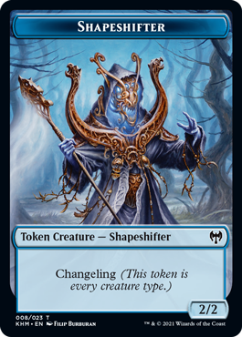 Shapeshifter Token MtG Art from Kaldheim Set by Filip Burburan - Art of Magic: the Gathering