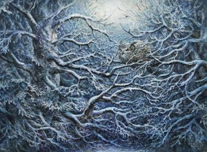 Snow-Covered Forest MtG Art from Kaldheim Set by Omar Rayyan - Art of ...