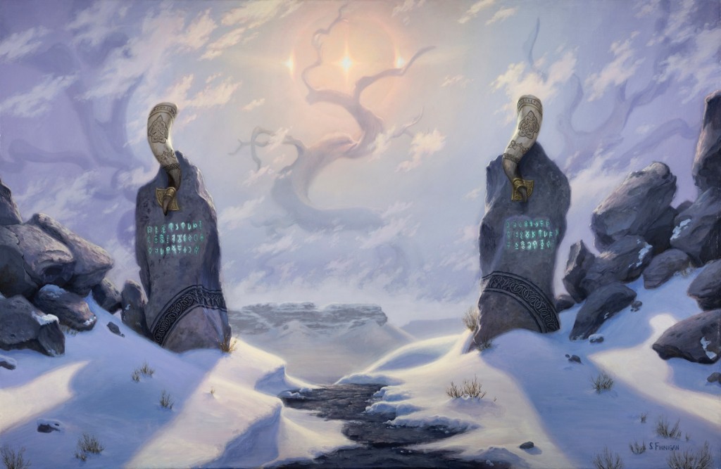 Snow-Covered Plains MtG Art from Kaldheim Set by Sarah Finnigan - Art ...