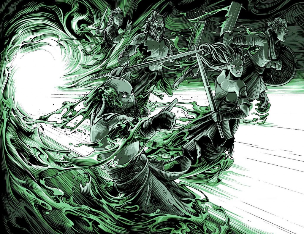 The Prismatic Bridge (Variant) MtG Art from Kaldheim Set by Collin ...