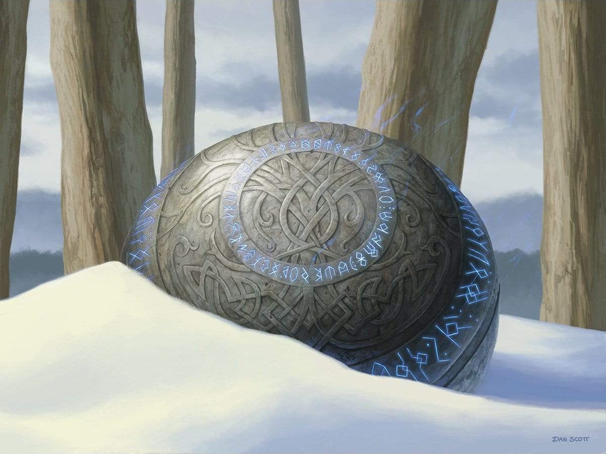 Weathered Runestone MtG Art from Kaldheim Set by Dan Scott - Art of ...
