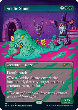 Acidic Slime MtG Art from Secret Lair Set by Wizard of Barge - Art of ...